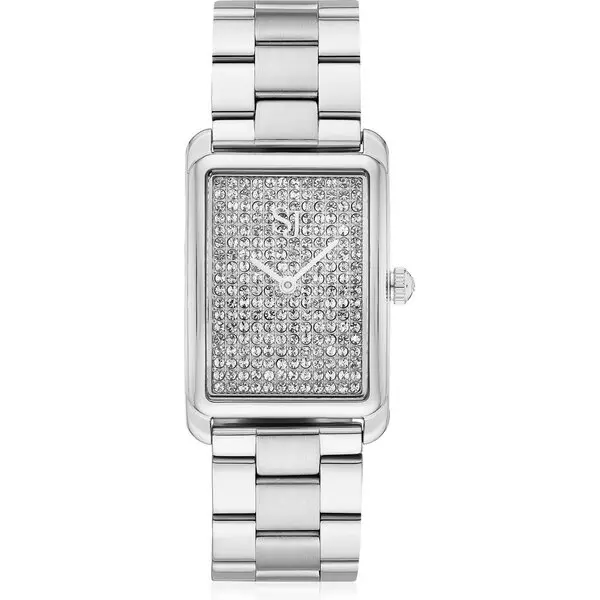 SIF JAKOBS JEWELLERY Santina Watch With White Zirconia - Stainless Steel Silver